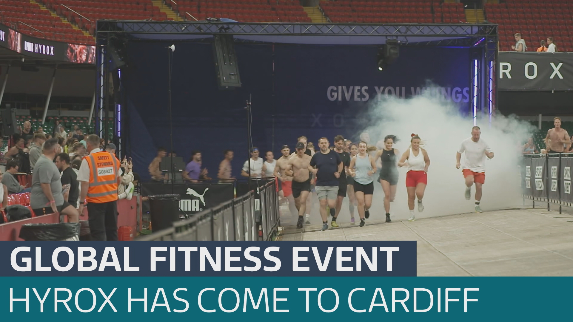 10,000 athletes take part in a global fitness event hosted at the ...