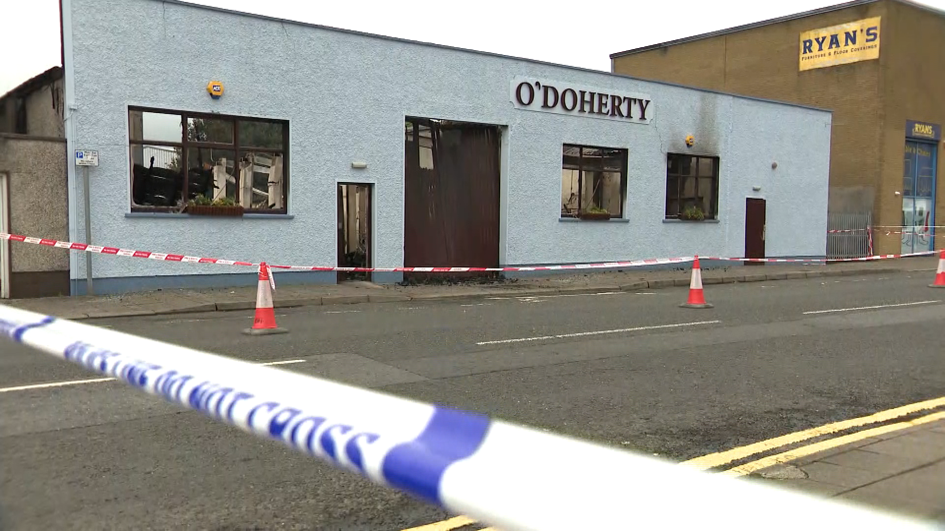Lightning confirmed as cause of Strabane fire | UTV | ITV News