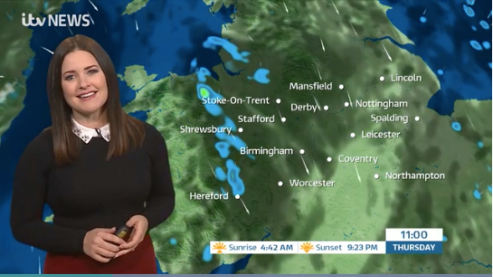 East Midlands Weather:Rain across most areas tonight and showers | ITV ...