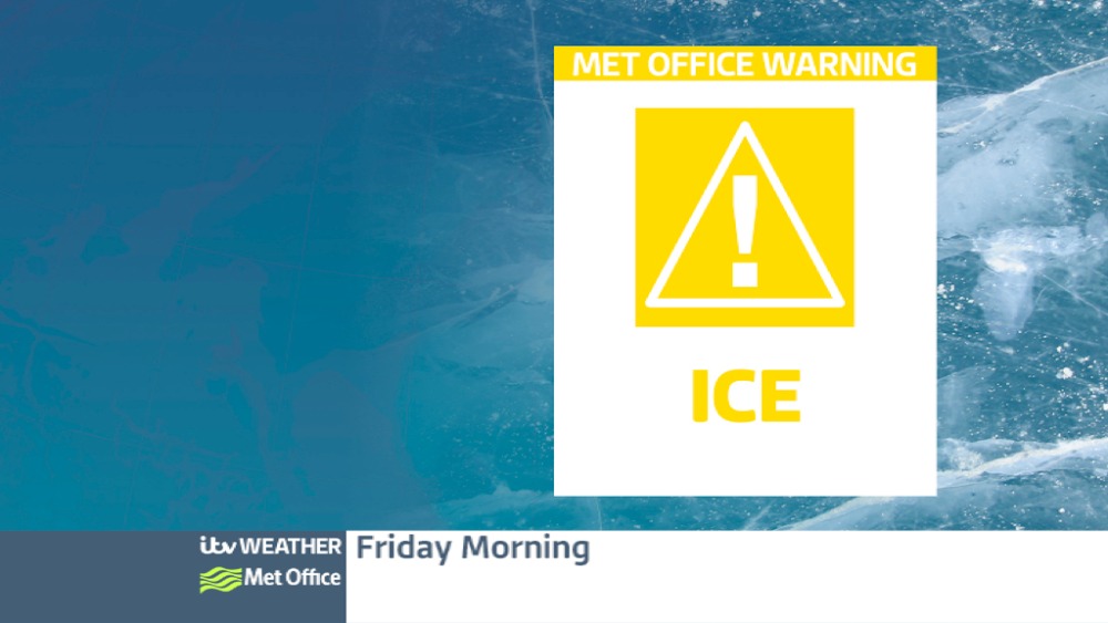 Met Office weather warning issued for icy conditions | ITV News Central