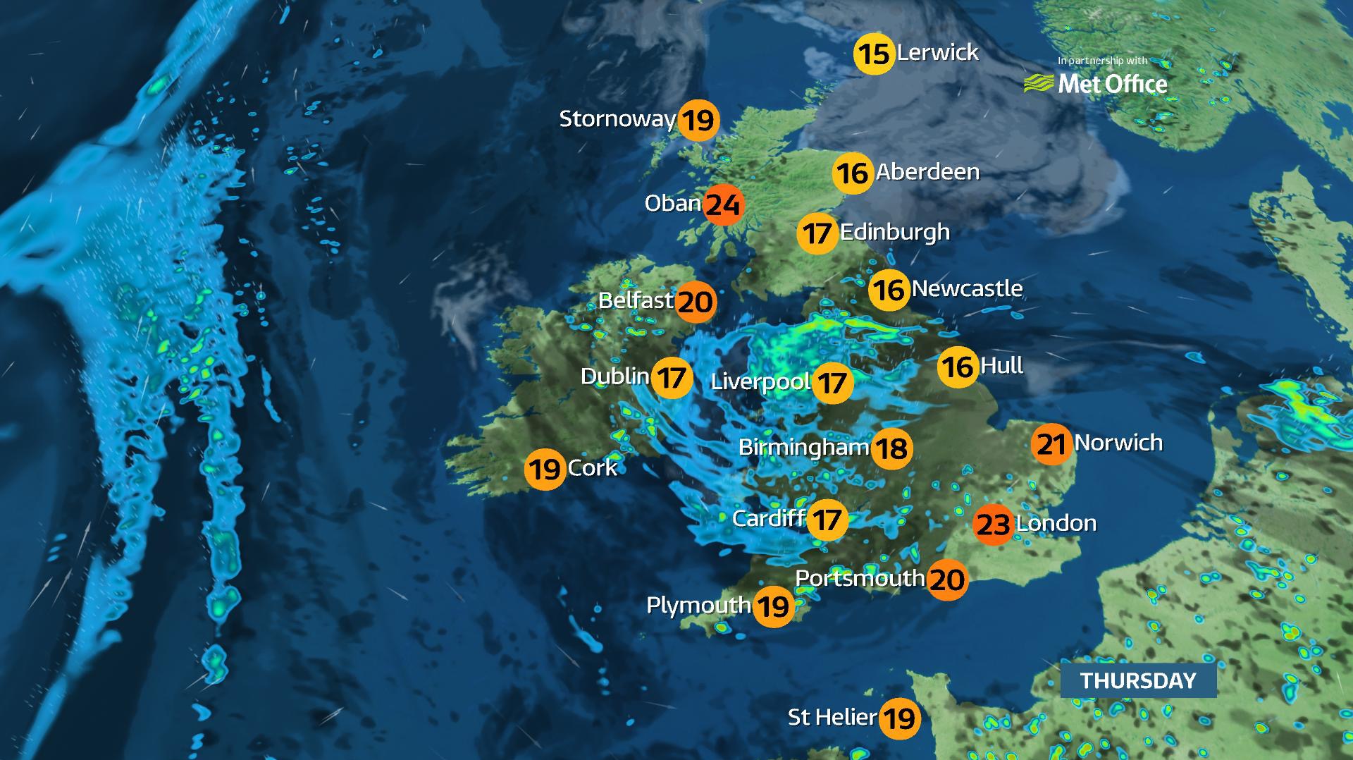 UK weather forecast: Sunny spells with showers for most | ITV News