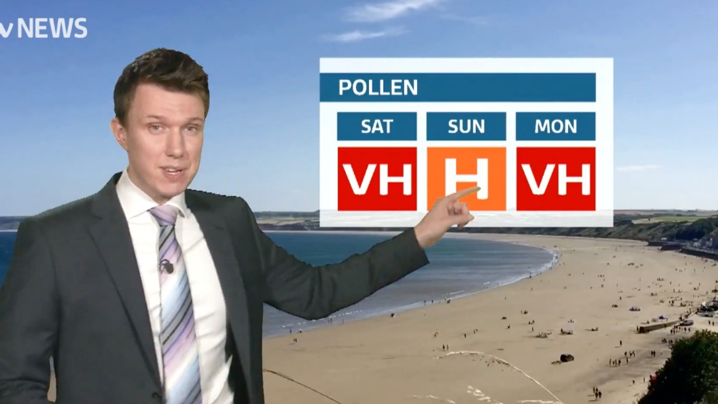 UK weather forecast: Pollen levels will fluctuate between high and very ...