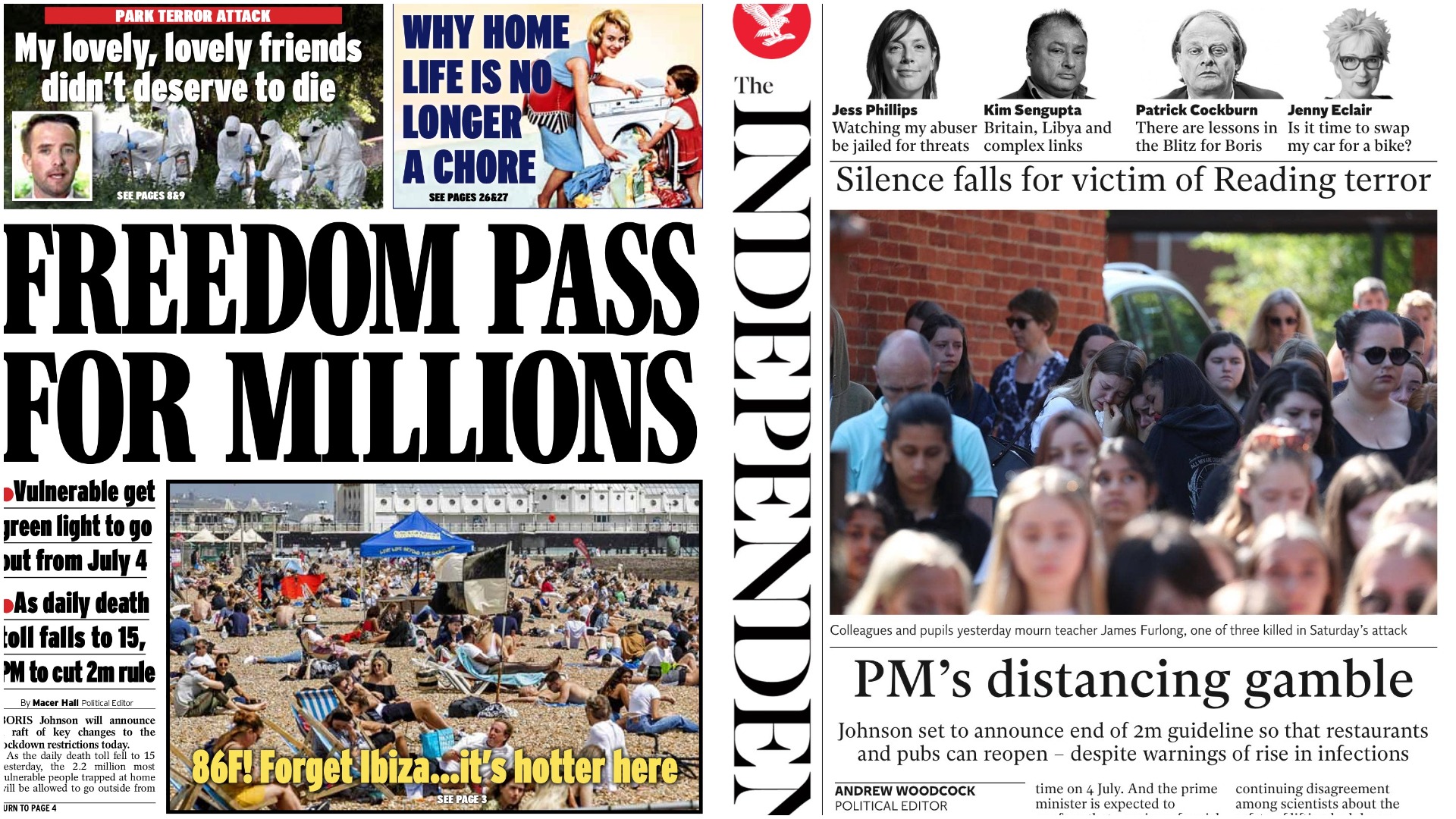 'Freedom pass': Lockdown easing leads newspapers | ITV News