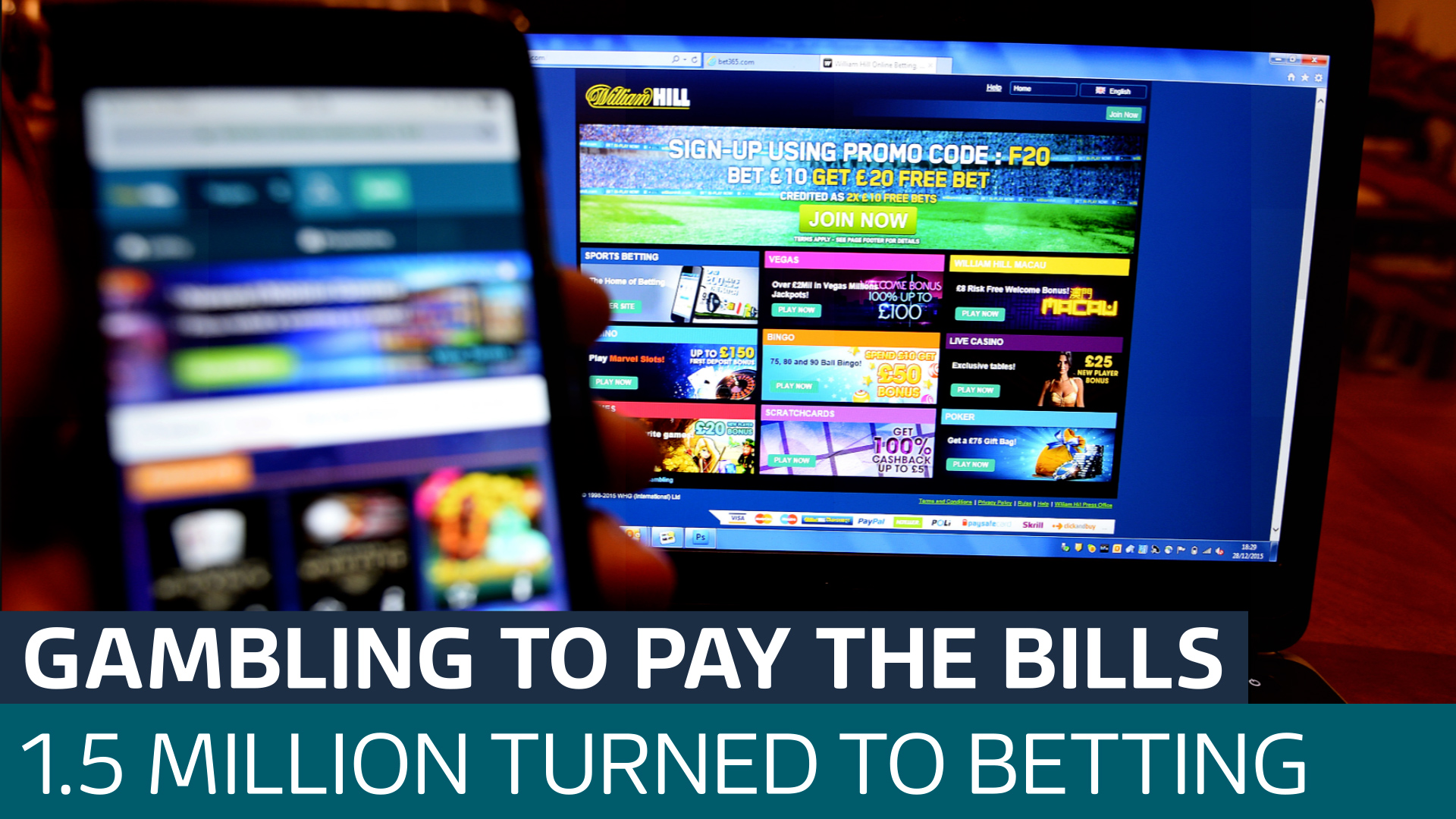 1.5 million Brits have used gambling to pay their bills and buy food ...