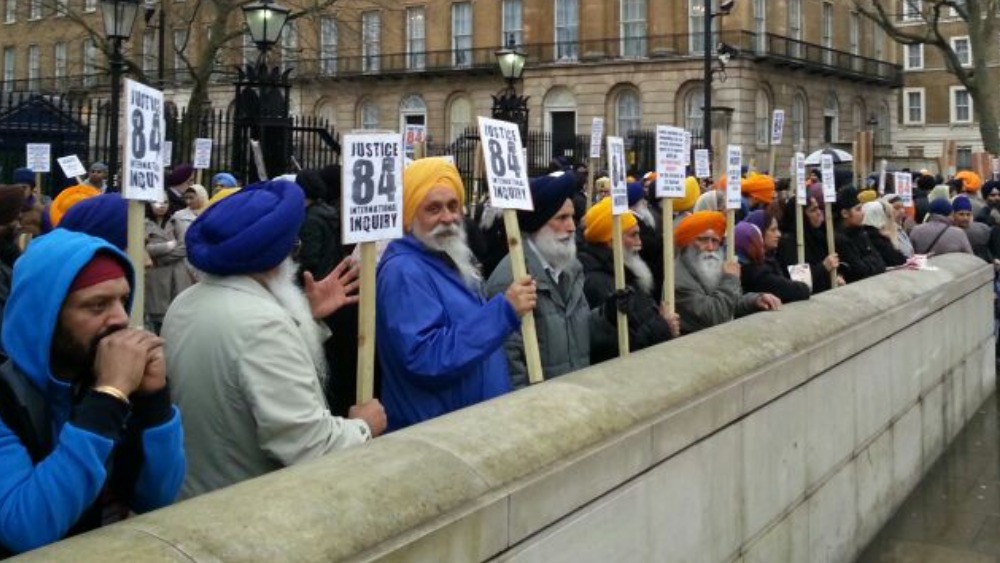 Sikhs attend mass rally at Downing Street | ITV News Central