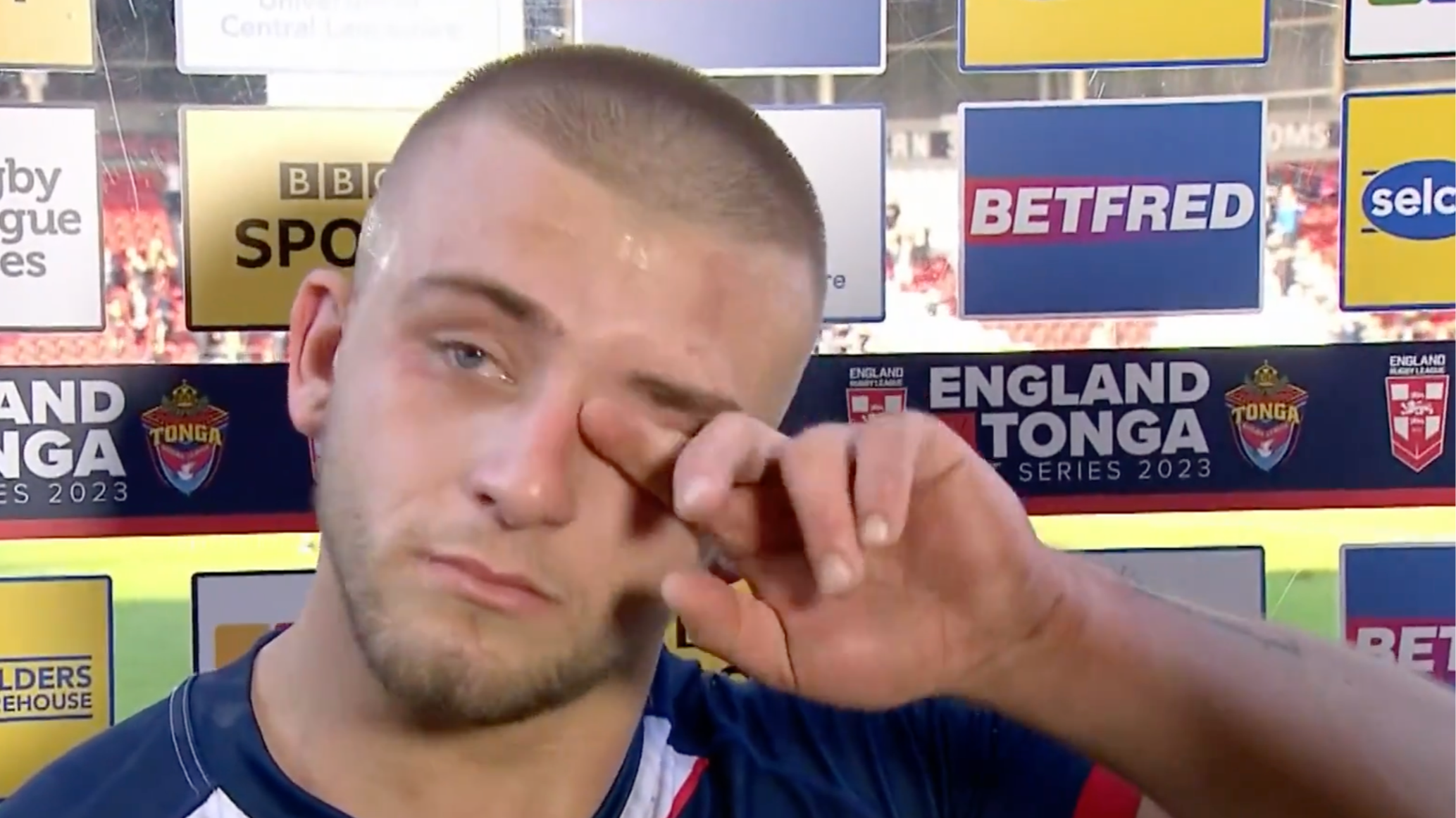 Hull's Mikey Lewis pays tribute to family after try on England debut ...