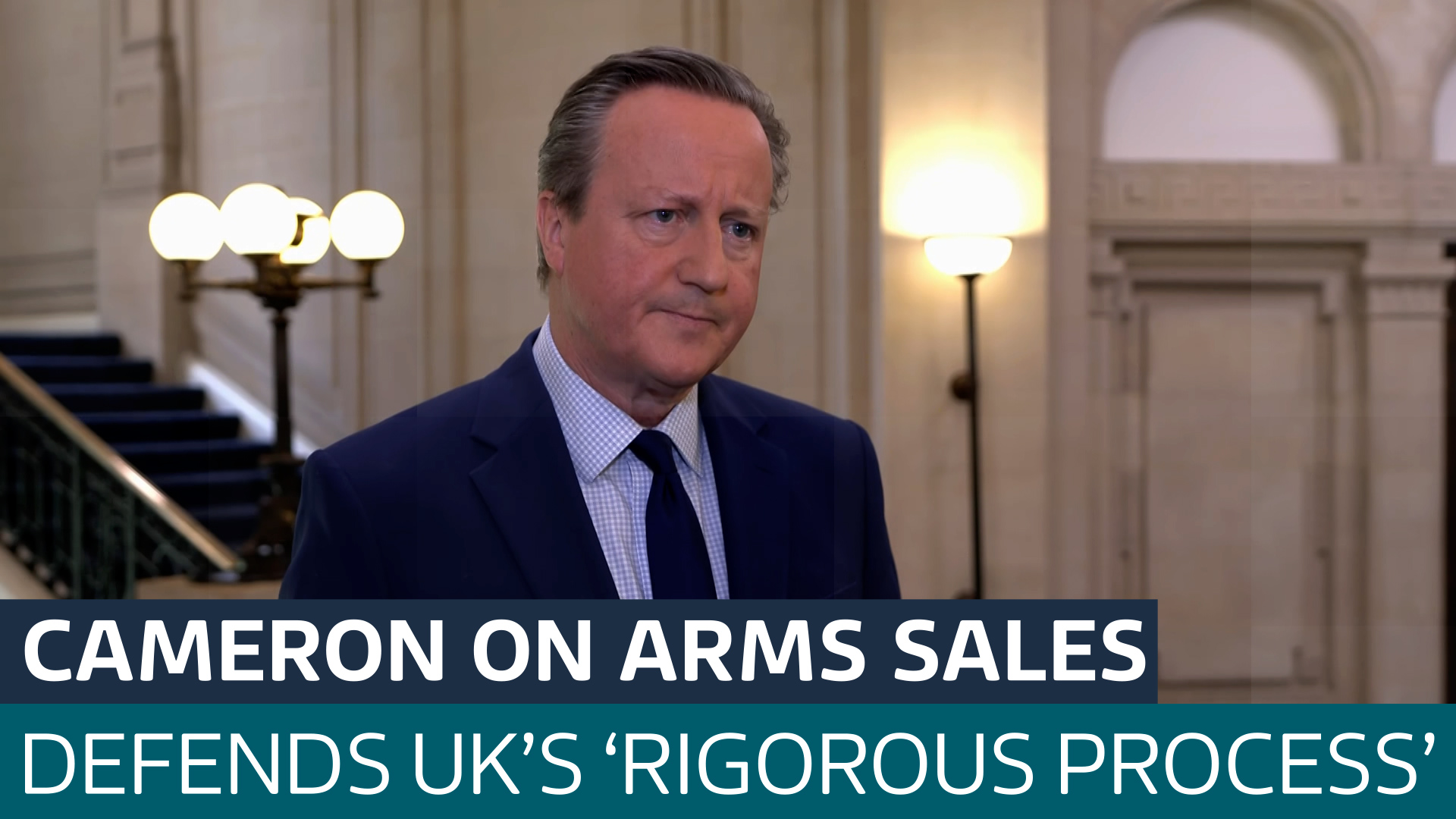 Lord Cameron: 'Ongoing process' to review weapons sales to Israel ...