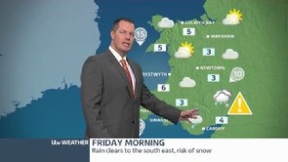 Rain tonight, with risk of snow and clearing through tomorrow | ITV ...