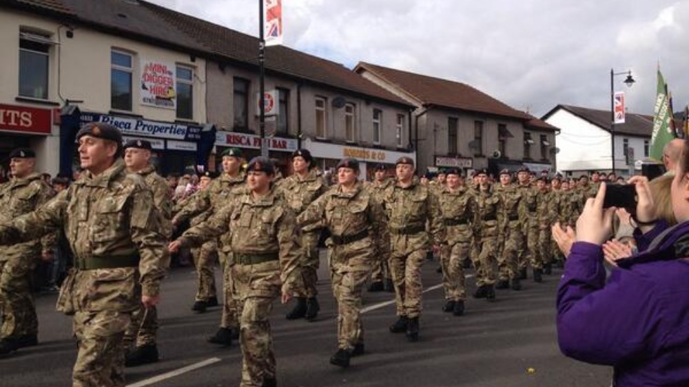 Big turnout for 203 (Welsh) Field Hospital homecoming parade in Risca ...