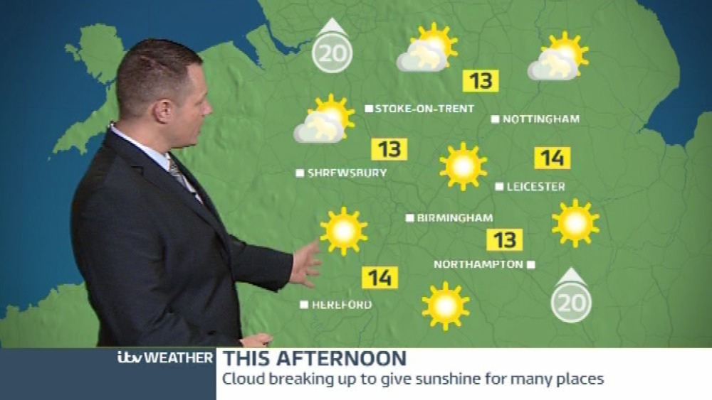 Latest weather forecast: sunny, mild & clear tonight | ITV News Central