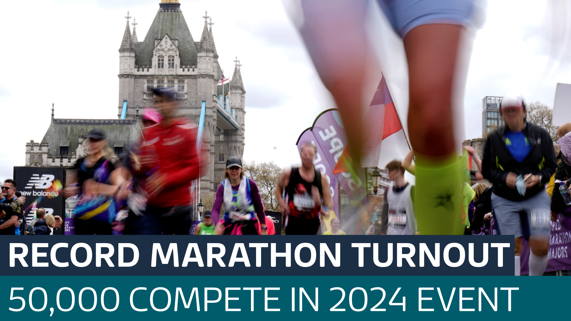 Record number of runners take part in 2024 London Marathon - Latest ...