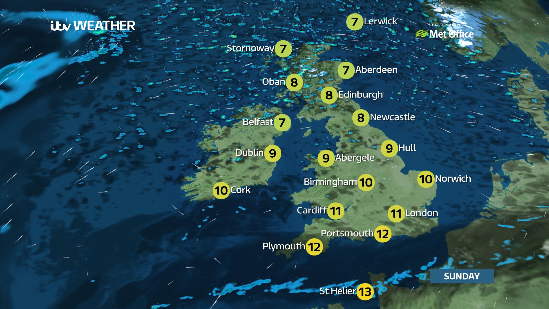 Weather: Sunny day expected for most of UK but rain in many parts | ITV ...