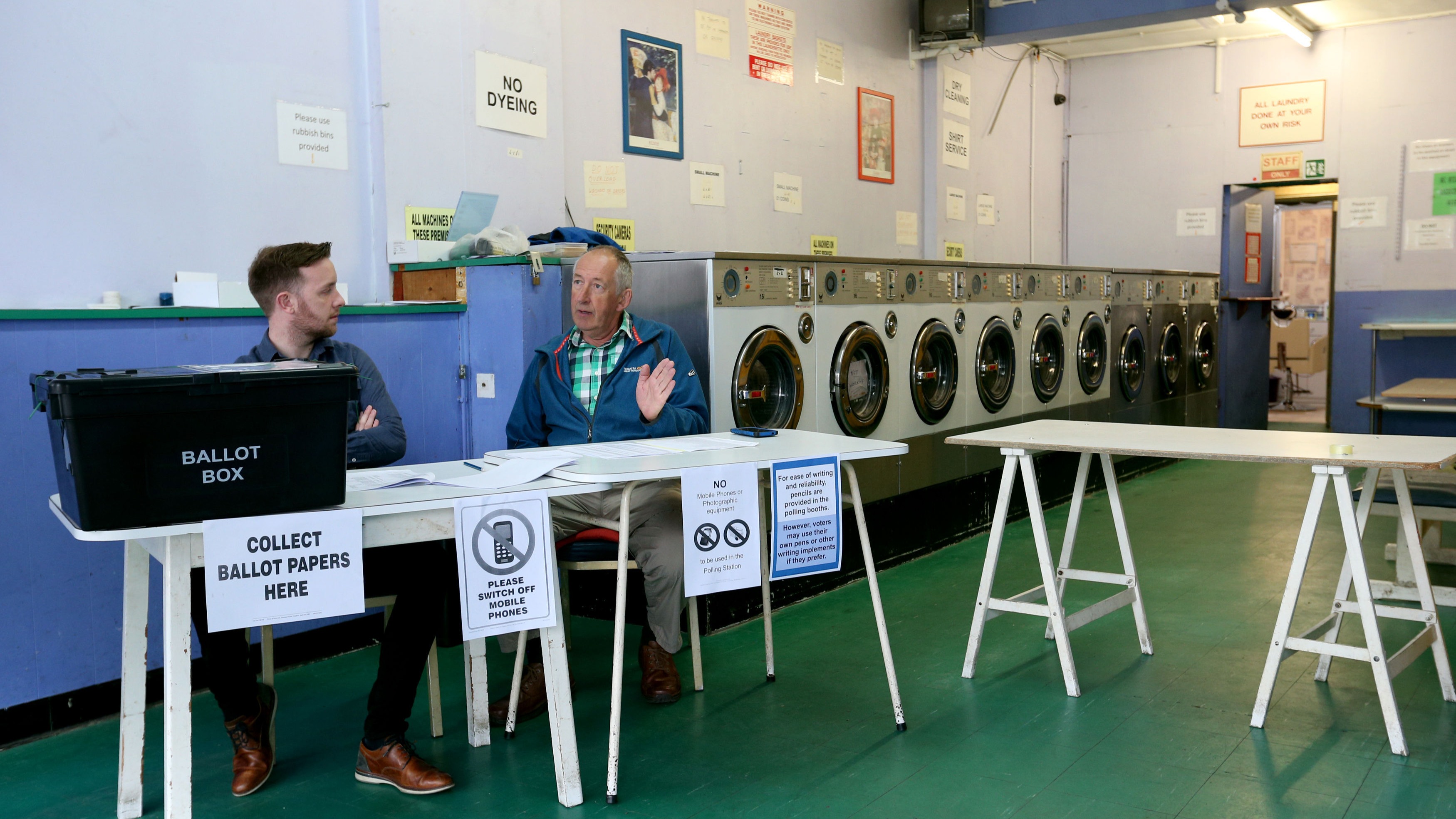 Laundrettes, shipping containers and a tent: Unusual election polling ...