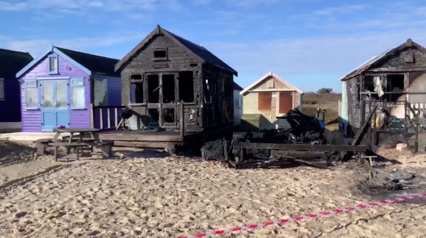 Second teen arrested after beach huts set on fire at Hengistbury Head ...