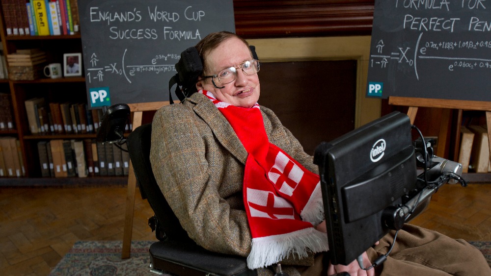Football's coming home? Professor Stephen Hawking offers the formula ...