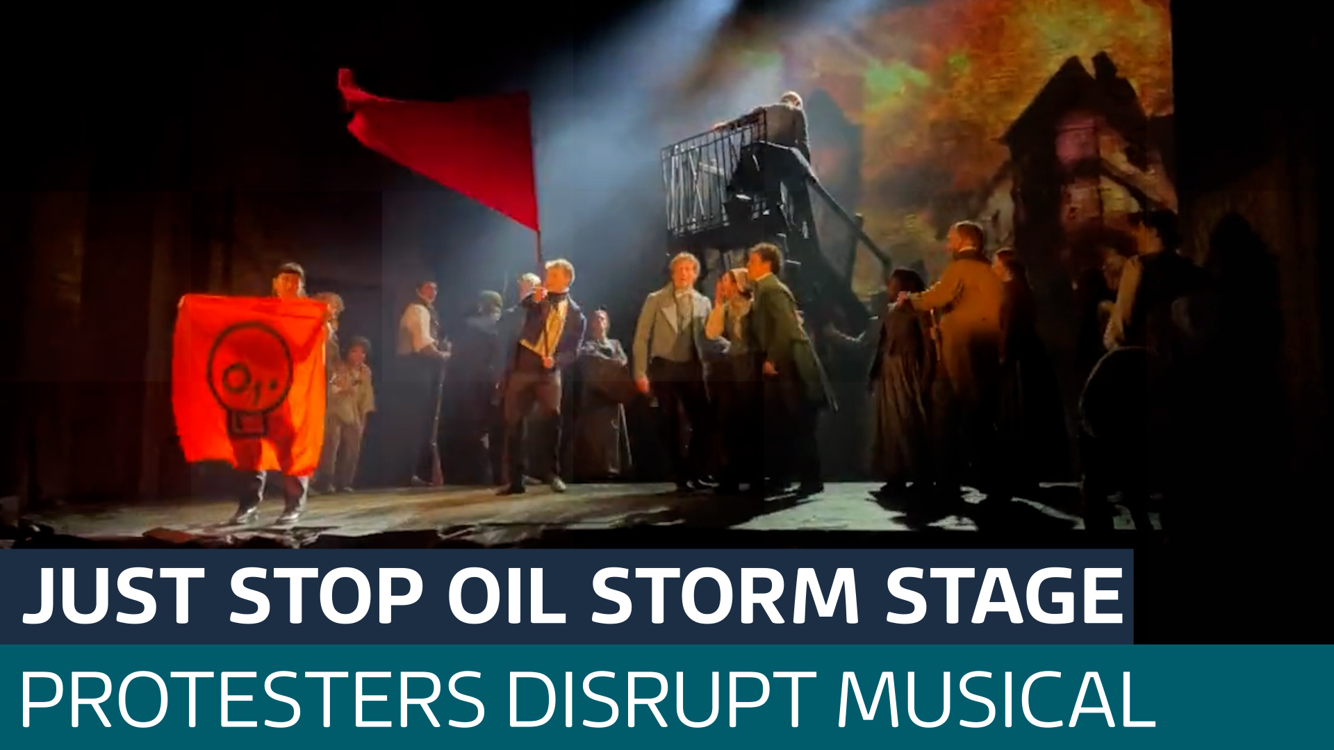 Just Stop Oil protesters storm Les Misérables stage - Latest From ITV News