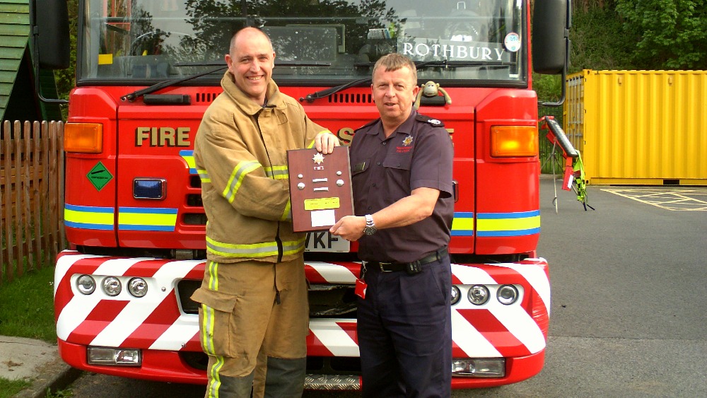 Northumberland firefighter thanked for 17 years of service | ITV News ...
