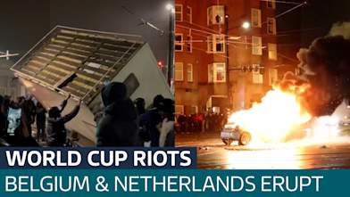 Riots break out after Morocco's shock victory over Belgium in the World ...