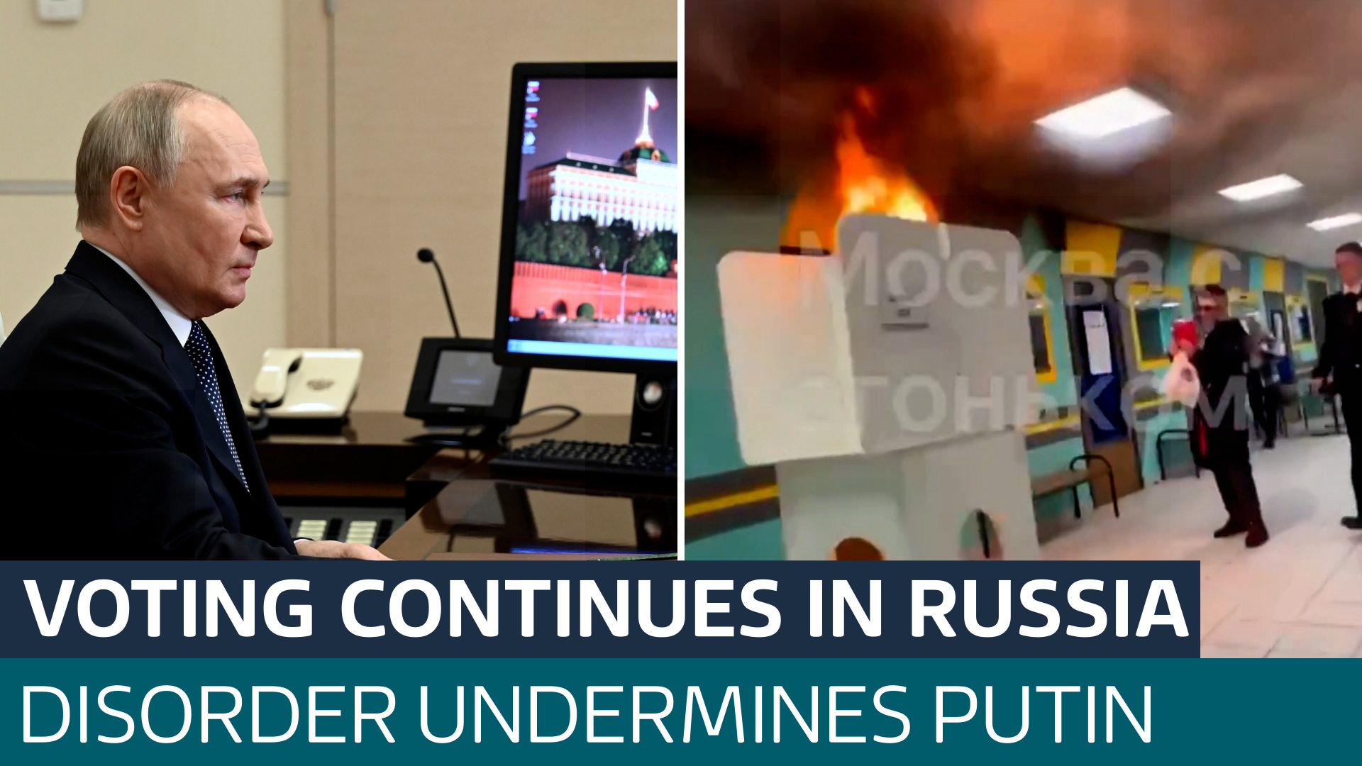 Russian election: Protests and 'cyber attack' dent Putin's attempted ...