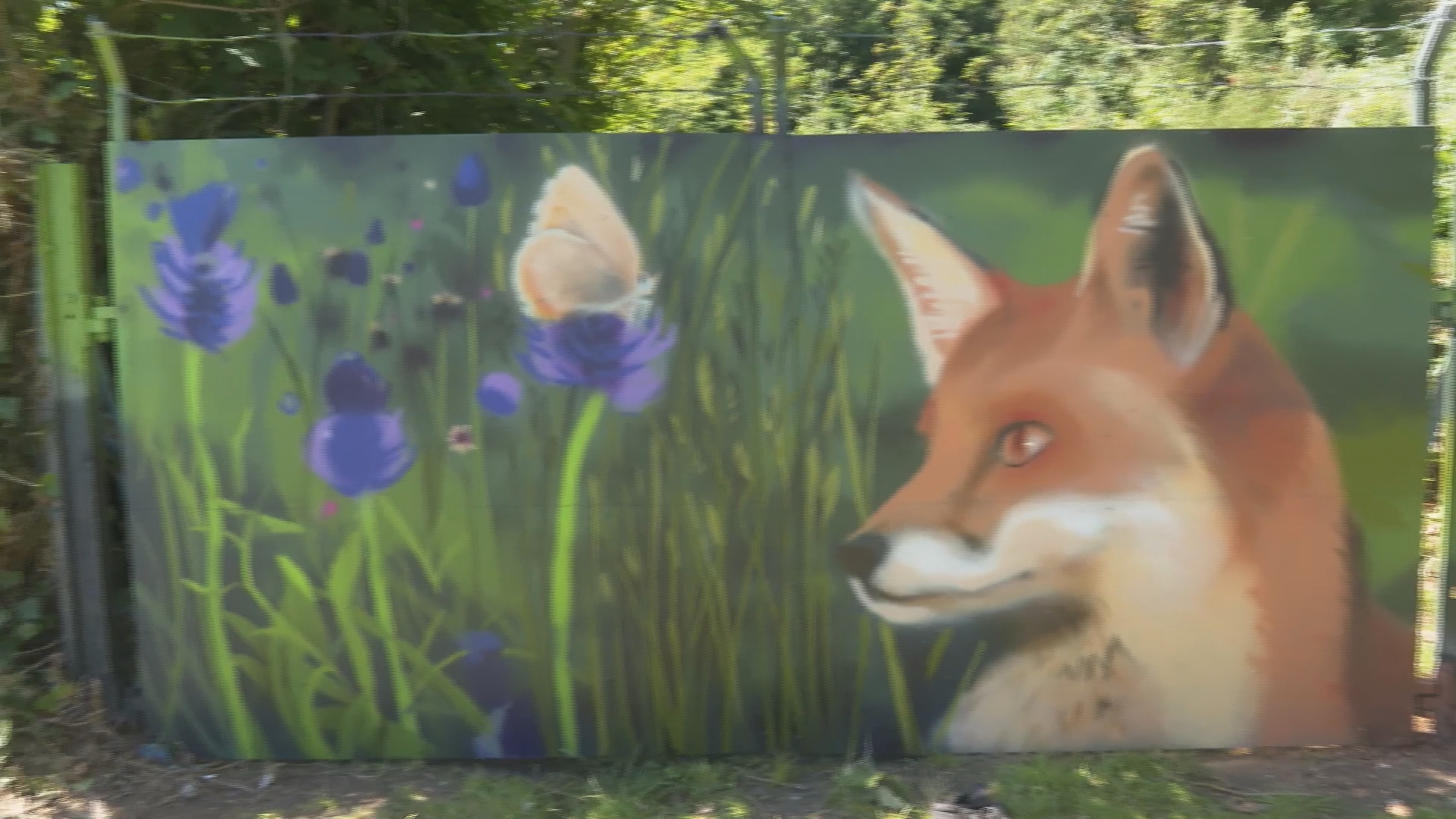 Artist transforms graffiti-ridden gates at Sussex beauty spot | ITV ...