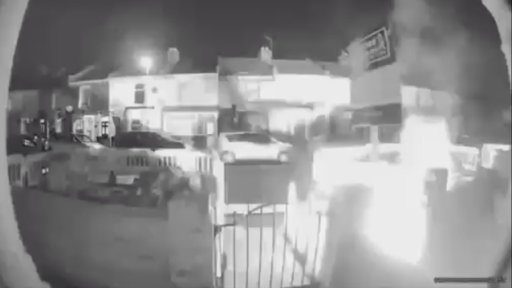 Shocking moment dug up road in Portsmouth starts spontaneously ...