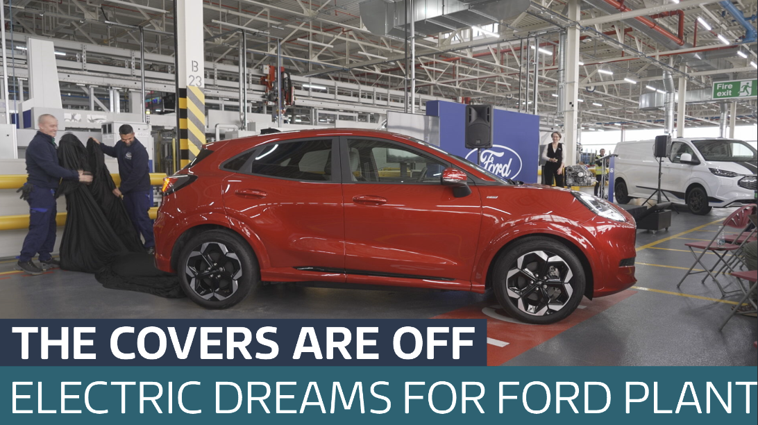Halewood Ford plant marks electric milestone - Latest From ITV News