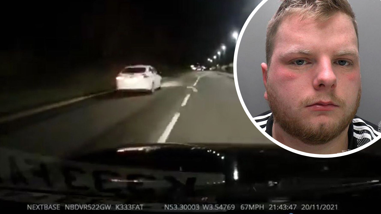 Dash-cam footage shows man driving erratically before killing ...