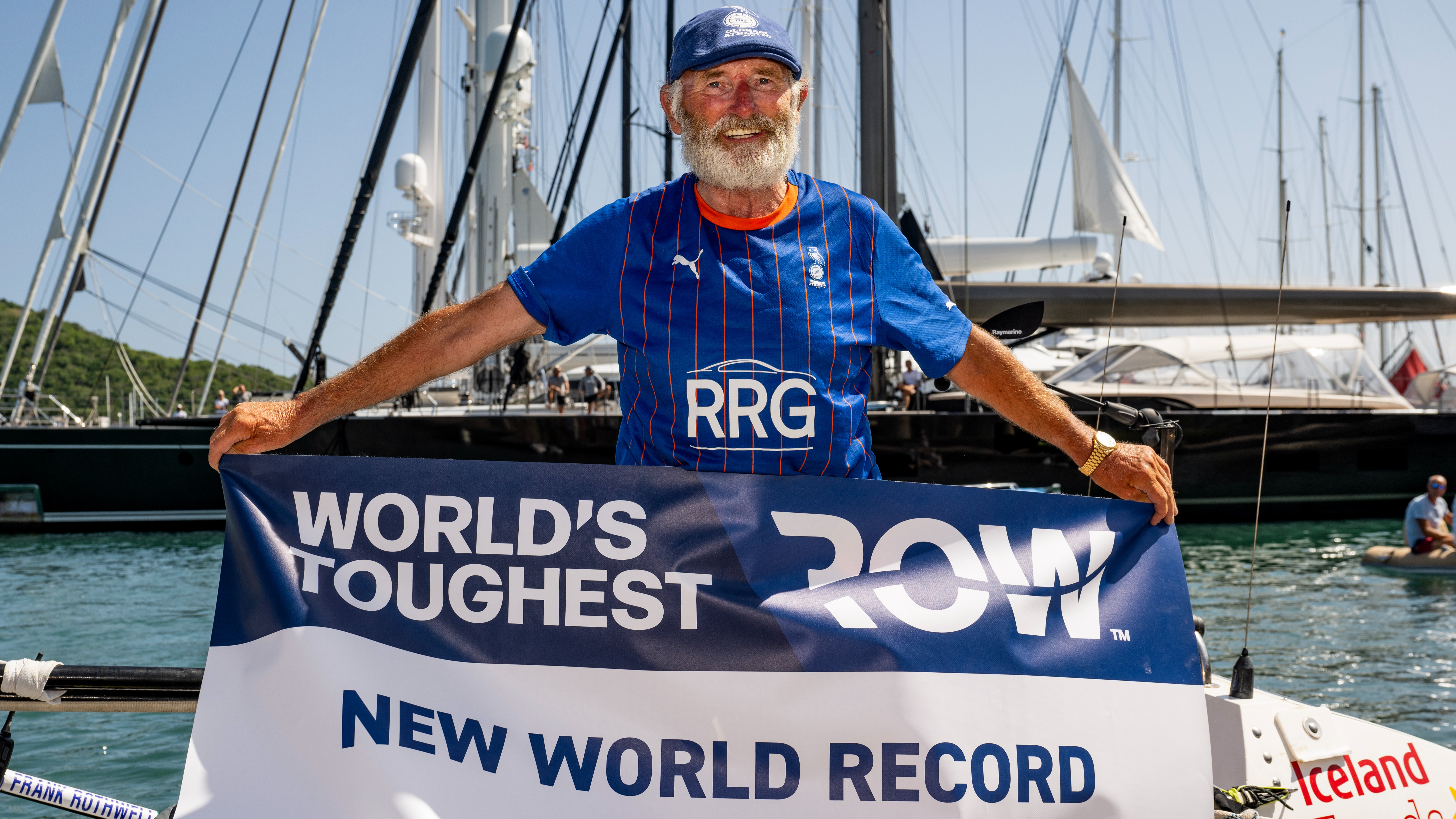 Oldham Athletic chairman Frank Rothwell arrives in Antigua beating his ...