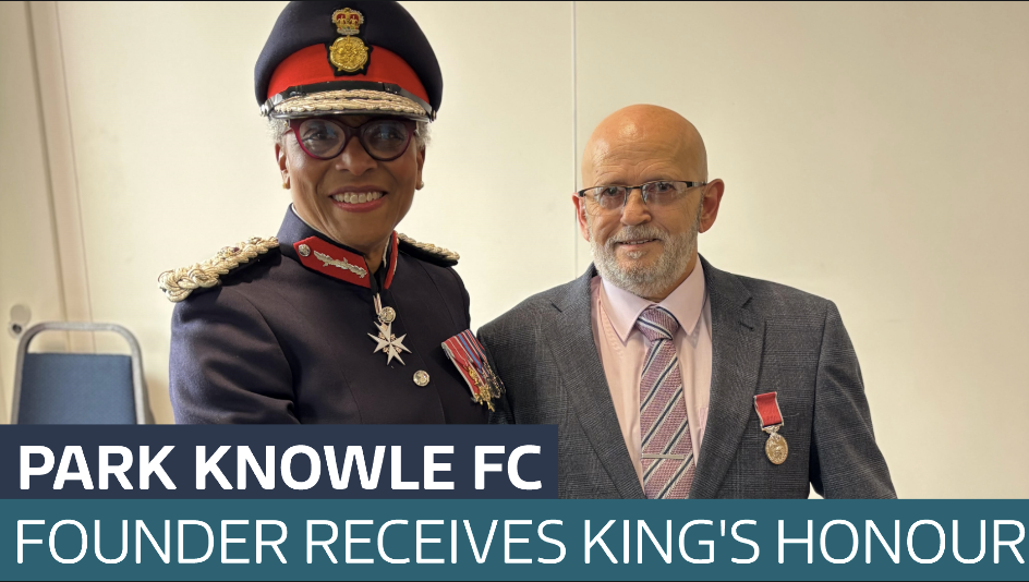 Founder of Park Knowle FC presented with King's British Empire Medal ...