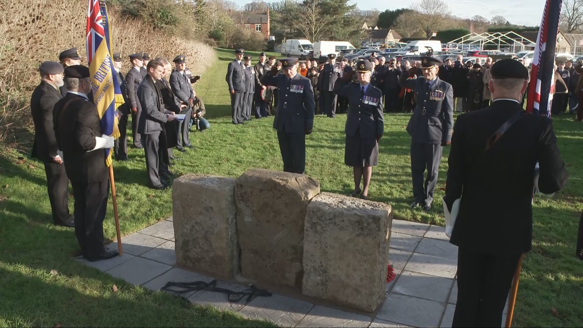 Memorial unveiled to American veterans killed in Lincolnshire air crash ...