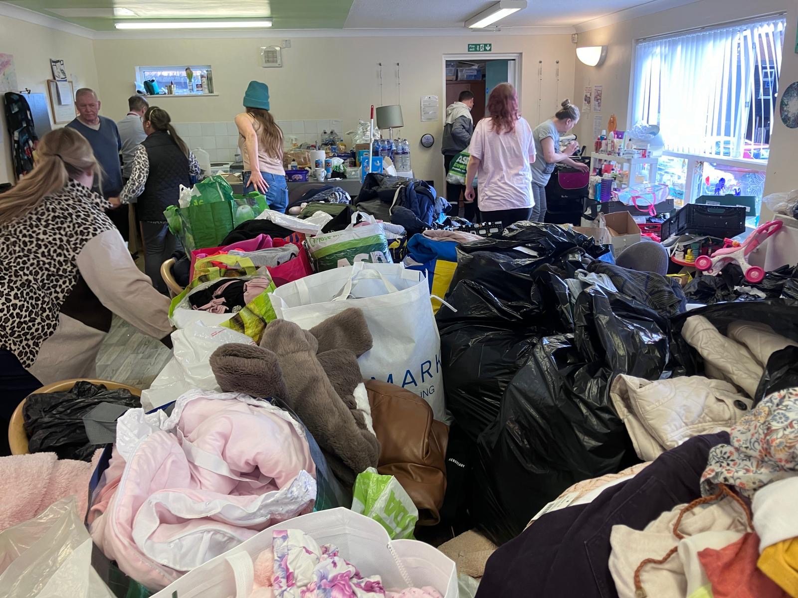 Community centre sorts thousands of items donated in 48 hours since ...