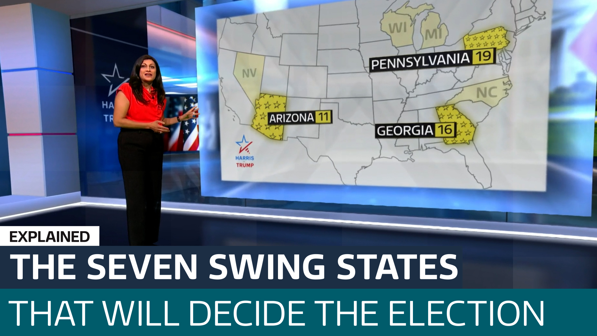What are the seven Swing States that will decide the U.S. election ...
