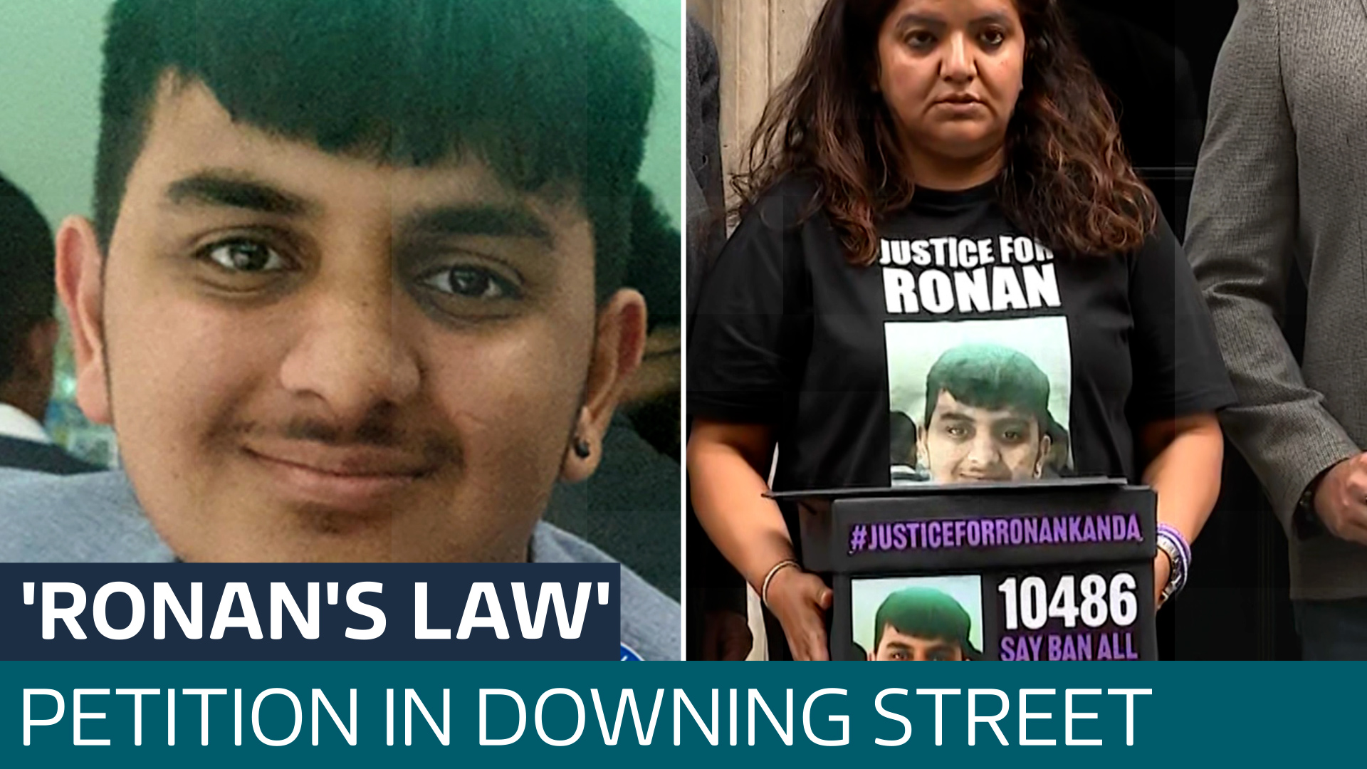 Ronan's law: Family of teen killed with ninja sword deliver petition to ...