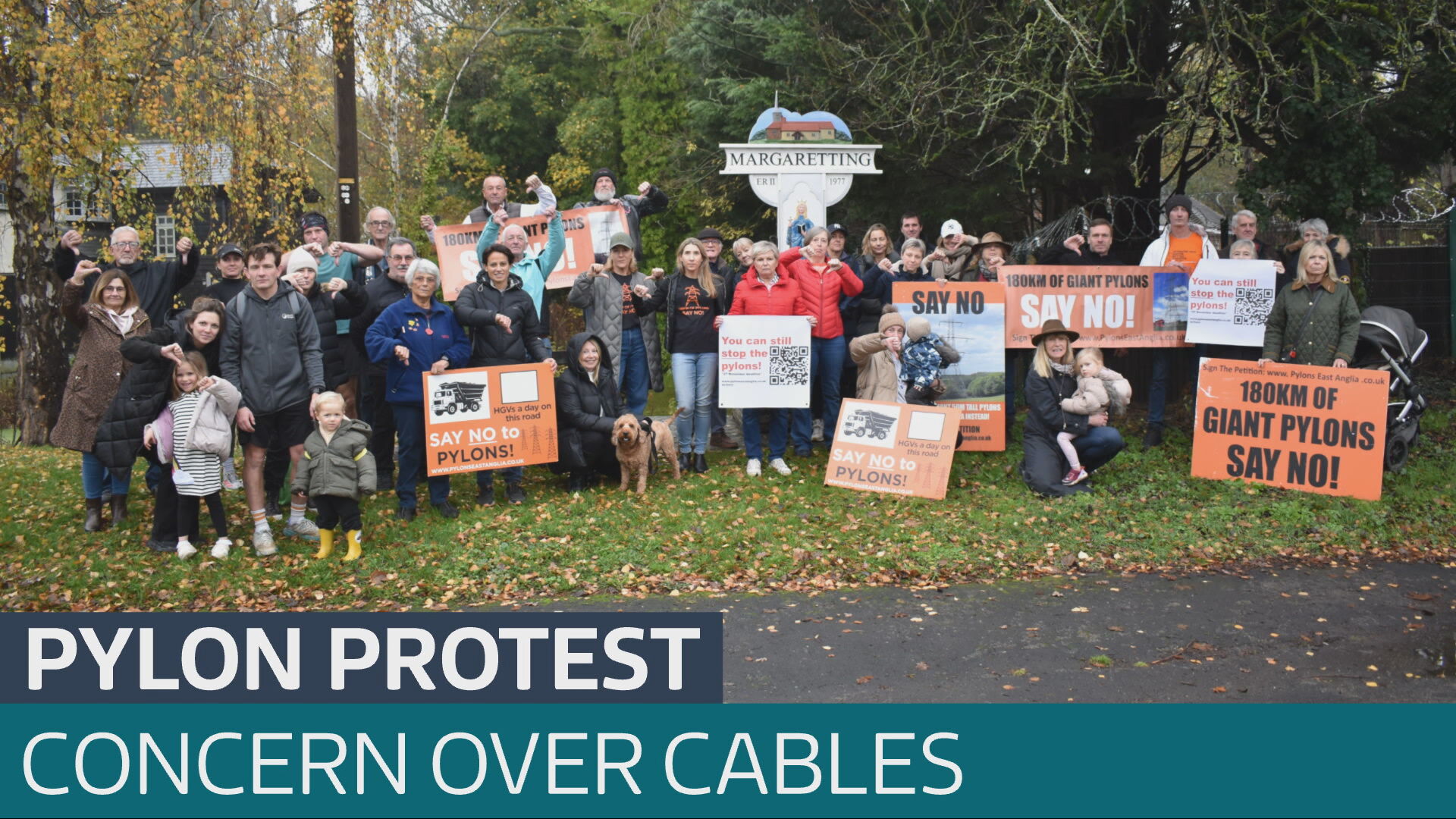 Day of action held by people living on proposed 112-mile pylon route ...