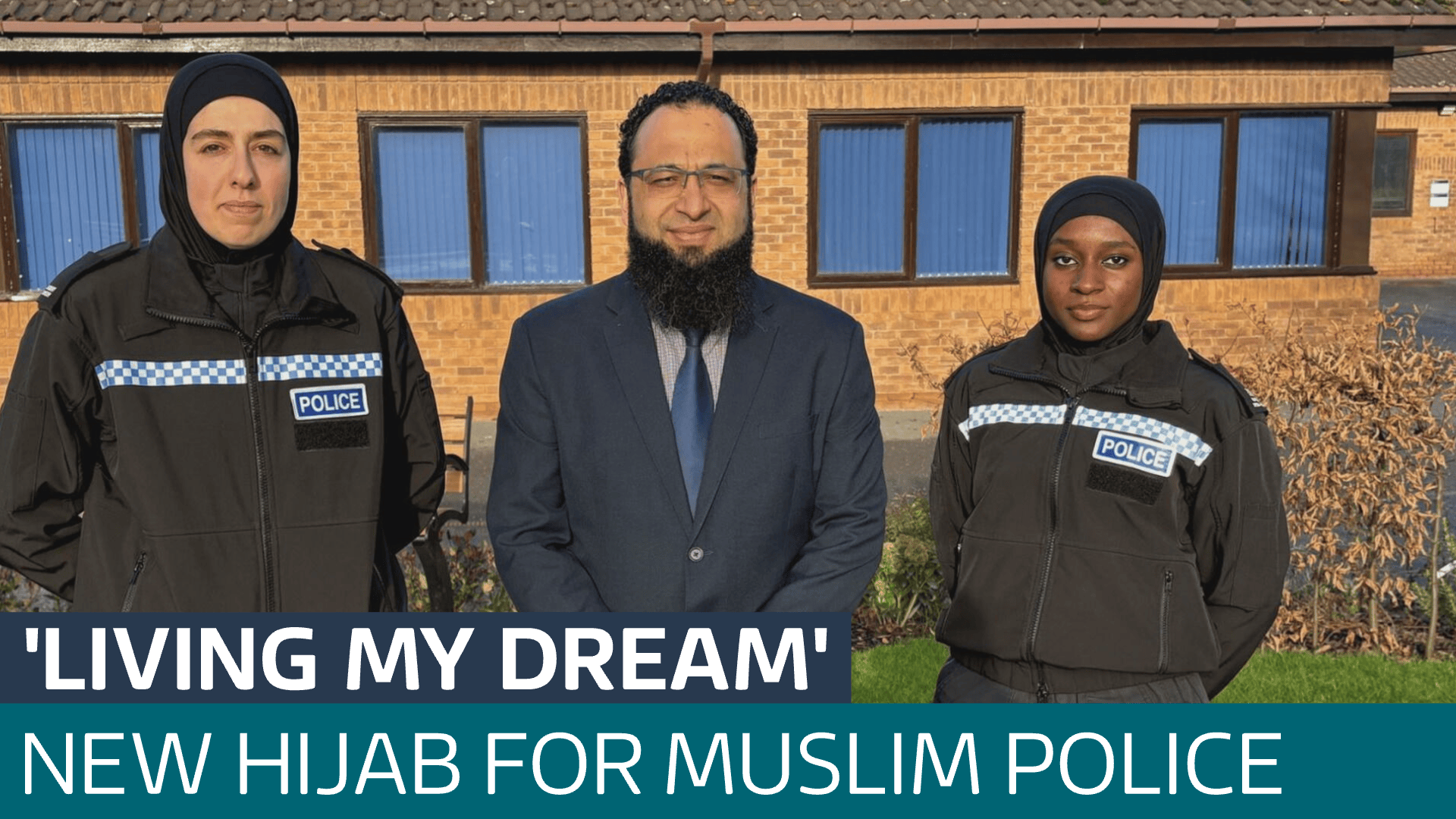 One-of-a-kind hijab for Muslim police created - Latest From ITV News