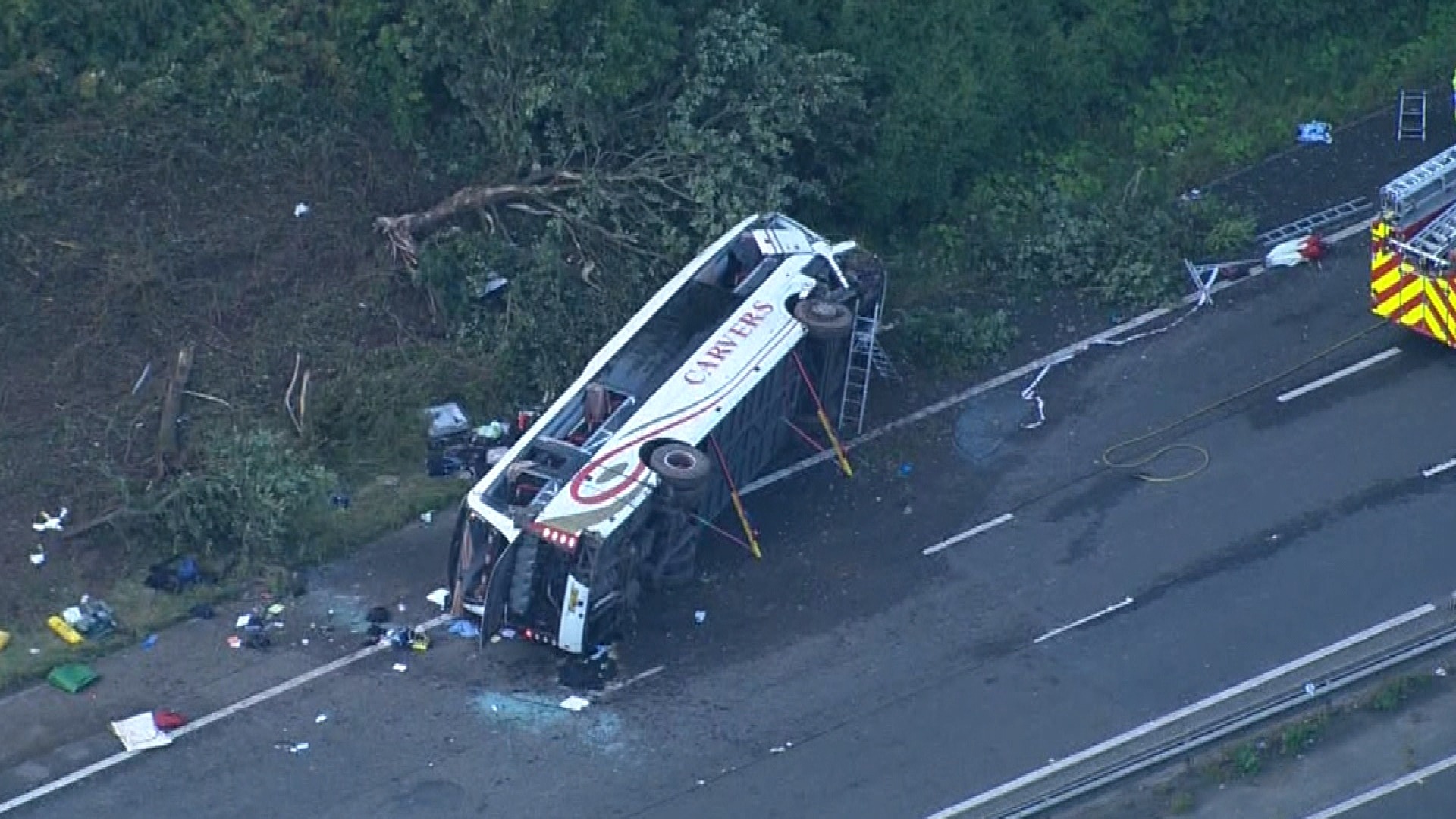 Driver and teenage girl die in Wirral school bus M53 crash | ITV News ...