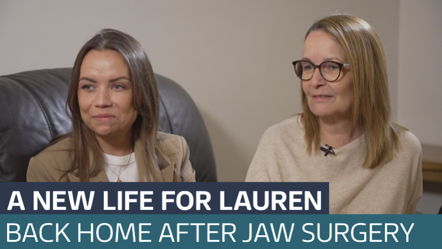A new life for Lauren: Back home after major jaw surgery - Latest From ...