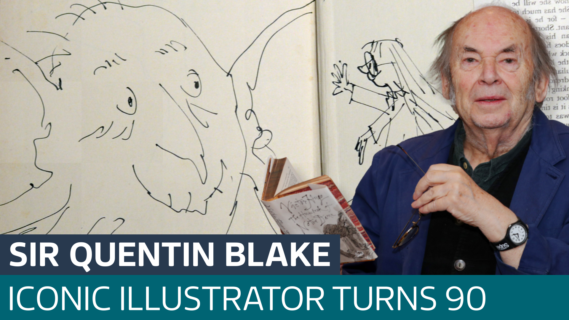 Iconic illustrator, Sir Quentin Blake, turns 90 - Latest From ITV News