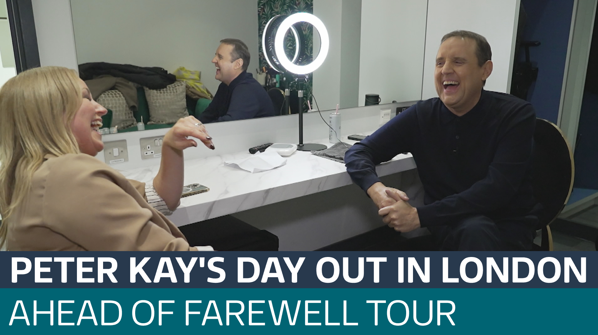 Peter Kay on his farewell charity tour, travelling down to London, and ...