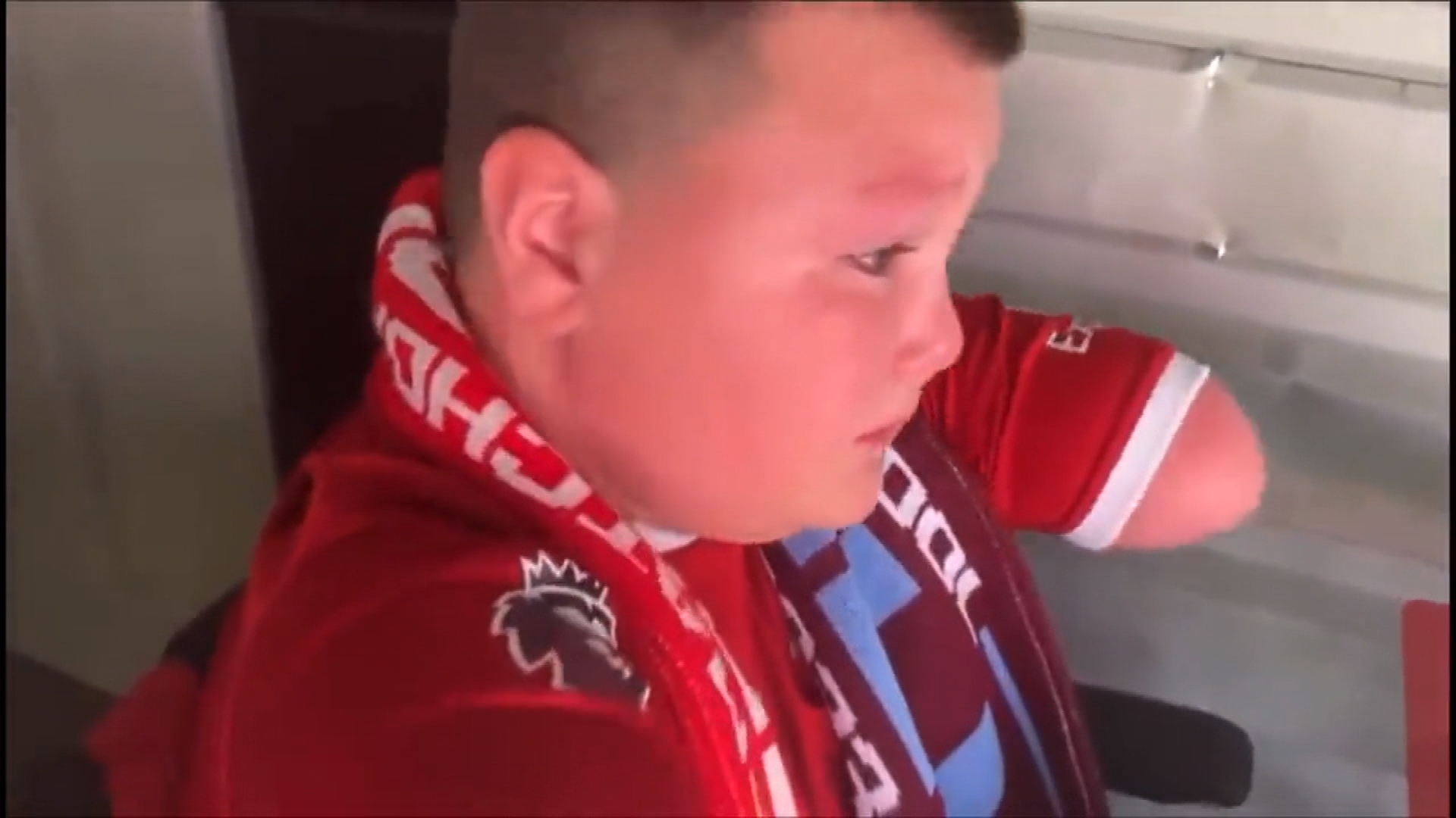 Young Liverpool fan breaks down in tears as dream comes true | ITV News ...