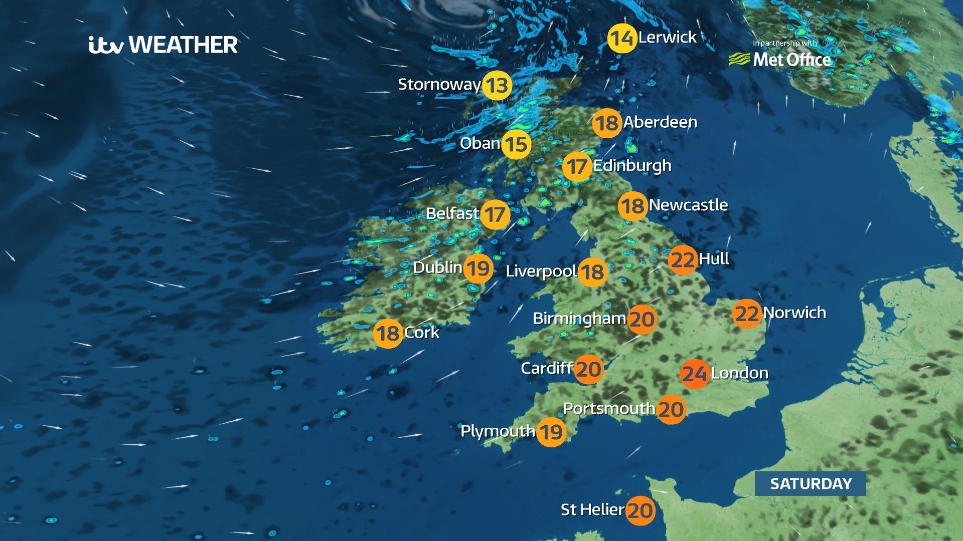 Sunshine, showers and wind in mixed day of weather for UK | ITV News