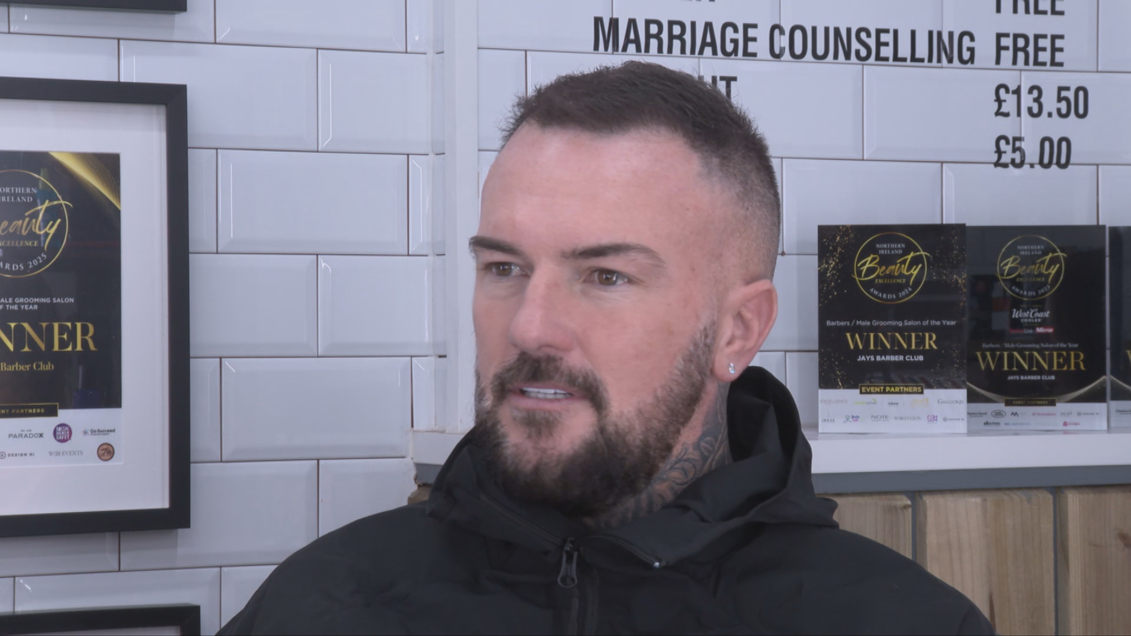 Belfast barber Jay’s recovering after seizures left him close to 'death ...