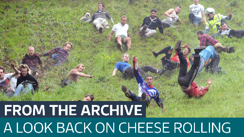 A look back: Tumblers throw themselves down a hill trying to catch ...