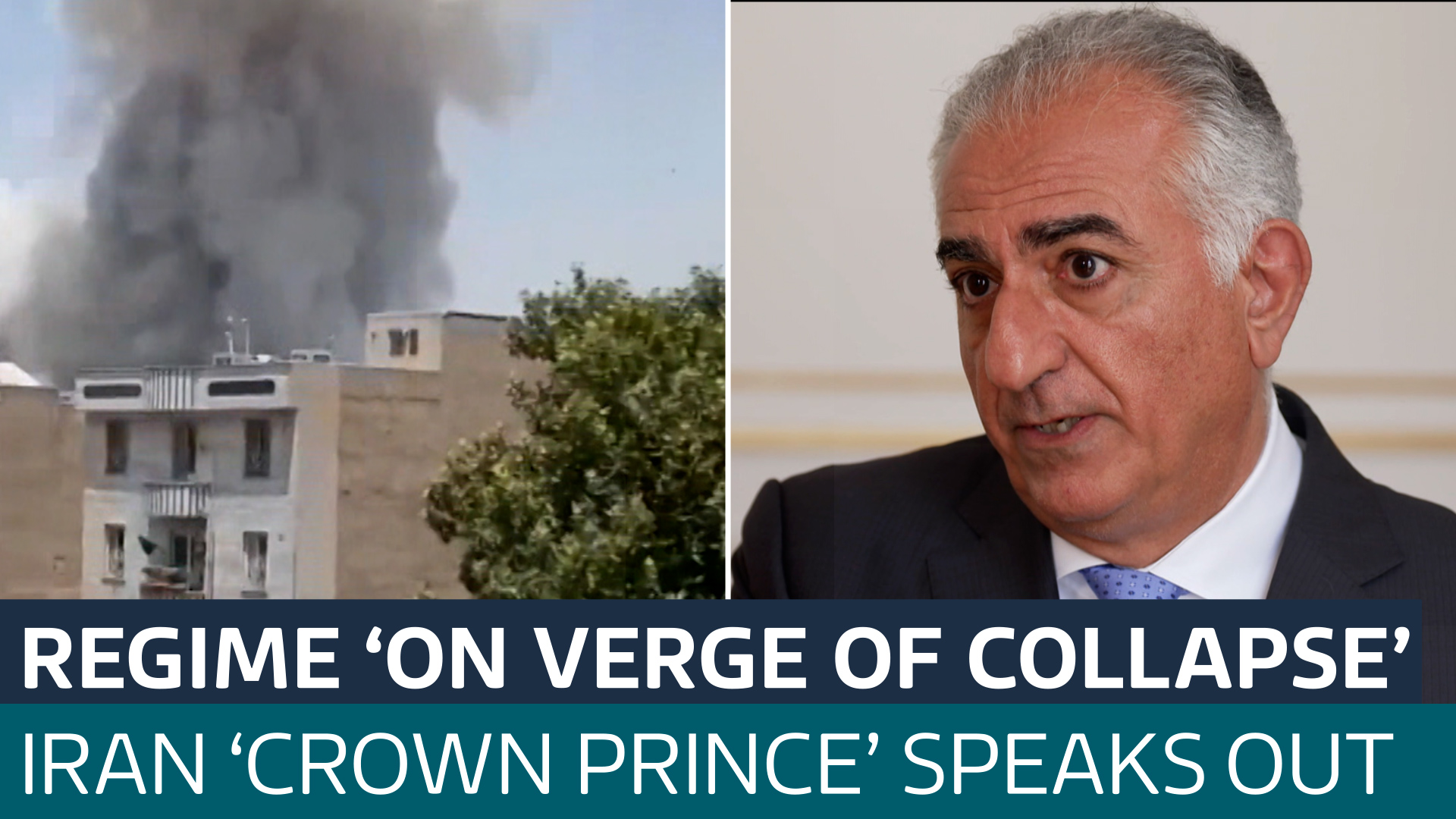 Son of Iran's last Shah: Regime 'on verge of collapse' and 'scared of ...