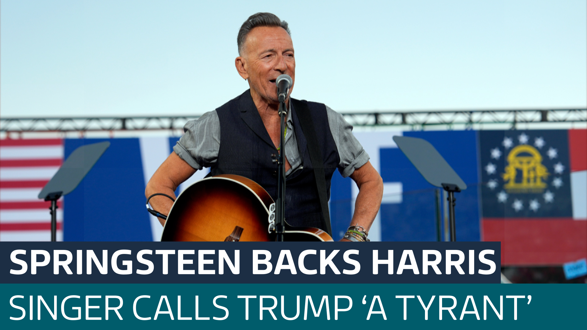 Bruce Springsteen and Barack Obama back Kamala Harris at star-studded ...