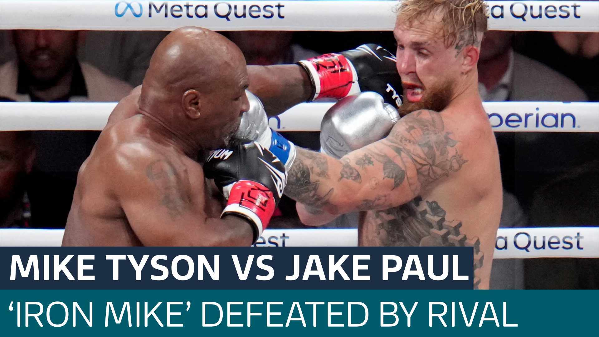 58-year-old Mike Tyson defeated by Youtuber turned boxer Jake Paul ...