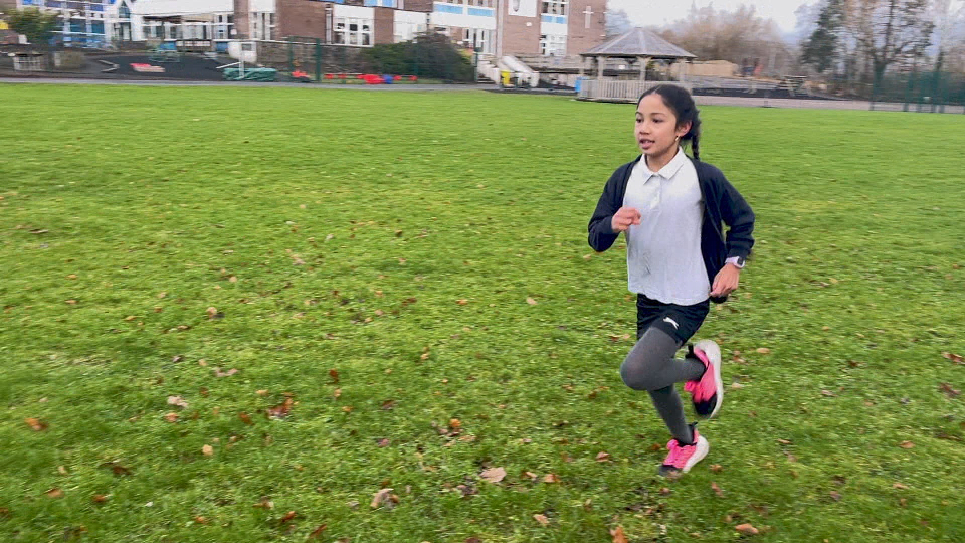 'Determined' 9-year-old girl runs 2km a day to raise money for her ...