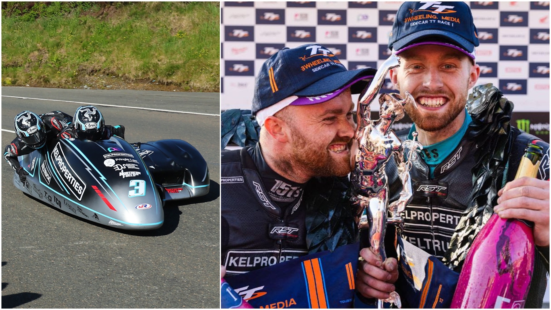 Manx sidecar brothers Ryan and Callum Crowe achieve first win at Isle ...