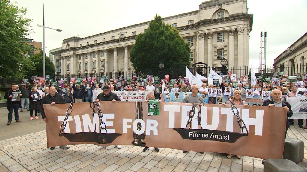 Protests held over Government legacy proposals | UTV | ITV News