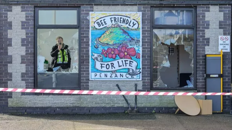 Man arrested following suspected arson attack at Penzance train station ...